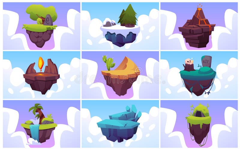 Icy Floating Islands Stock Illustrations – 87 Icy Floating Islands ...