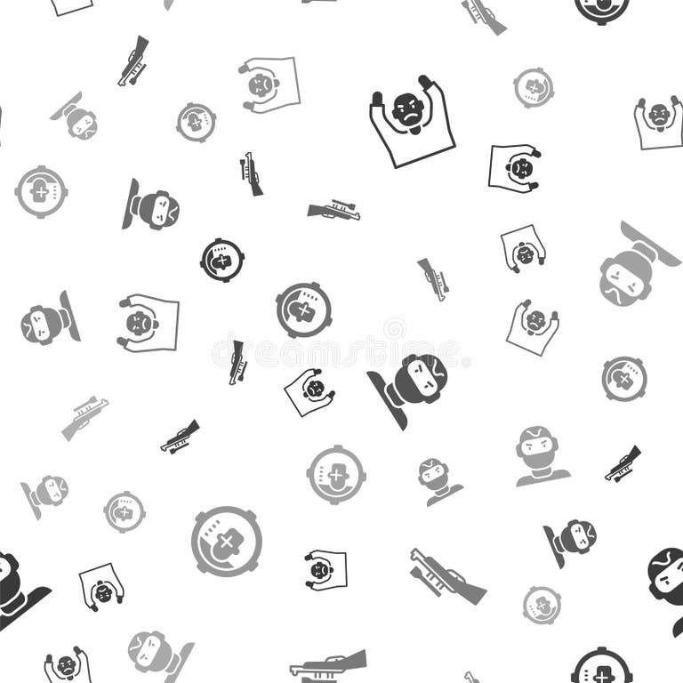 Set Thief Surrendering Hands Up, Sniper Rifle with Scope, Mask and ...