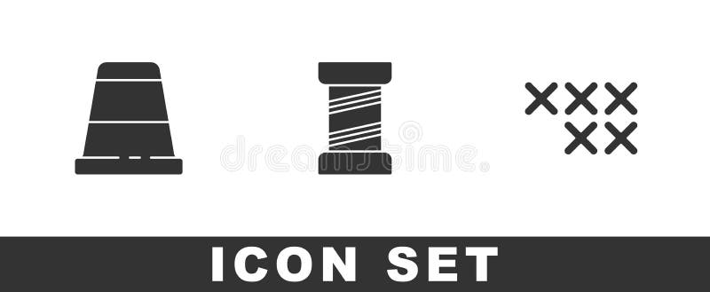 Set Thimble for Sewing, Sewing Thread and Adjustable Embroidery Hoop ...