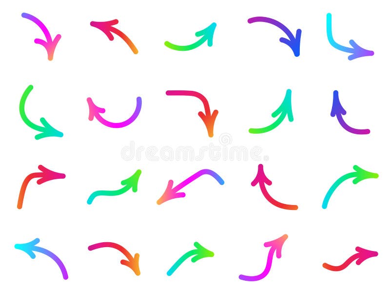 Isolated Gradient Rainbow Circle Color Palette Set Stock Vector ...