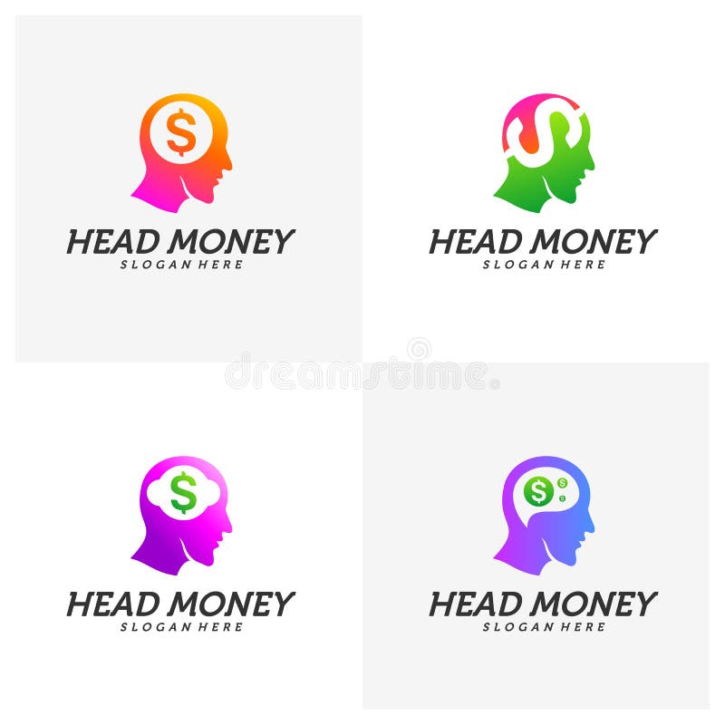 Think Money Logo Design Template Vector. Emblem Symbol Icon Stock ...