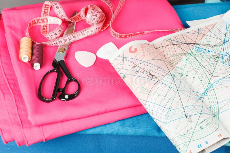 Set of Thread for Sewing Clothes Stock Image - Image of handmade ...