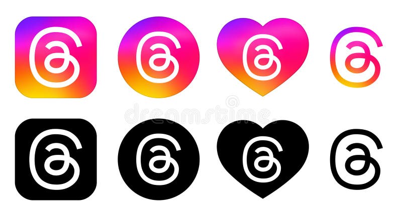 Threads App Icon. Social Media Logo Editorial Stock Image ...