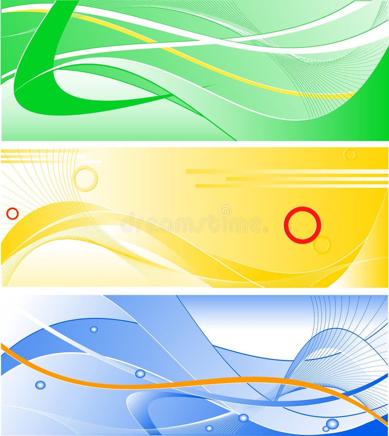 Set of Three Abstract Vector Backgrounds Stock Vector - Illustration of ...