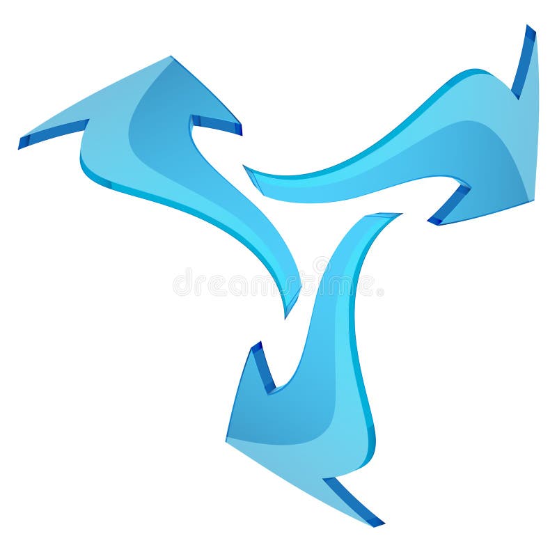 Set of Three Arrows - Illustration Stock Illustration - Illustration of ...