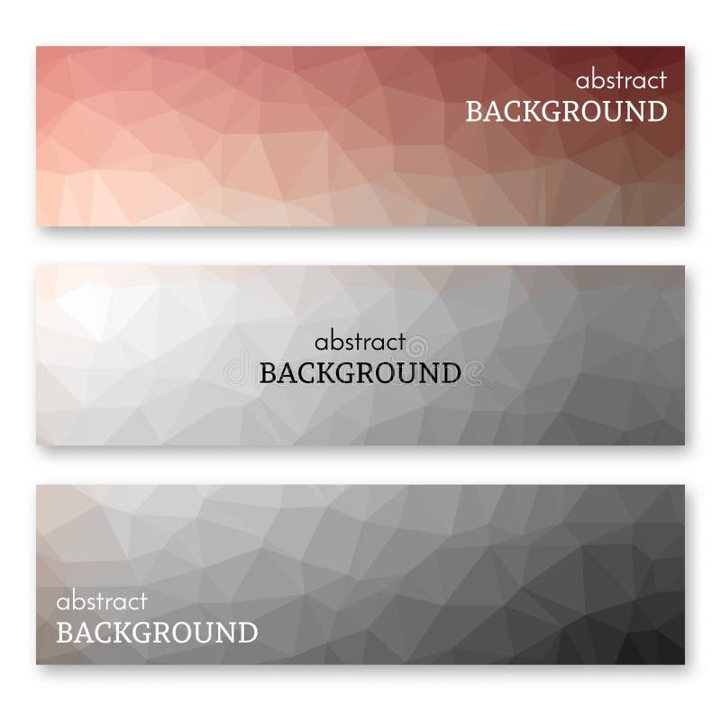 Low poly art banners stock vector. Illustration of collection - 147776961