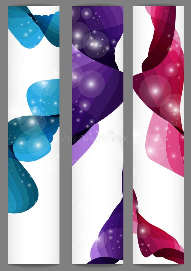 Set of Three Banners. stock vector. Illustration of design - 34720999