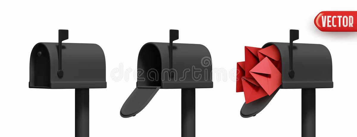 Black Closed Mail Stock Illustrations – 3,818 Black Closed Mail Stock ...