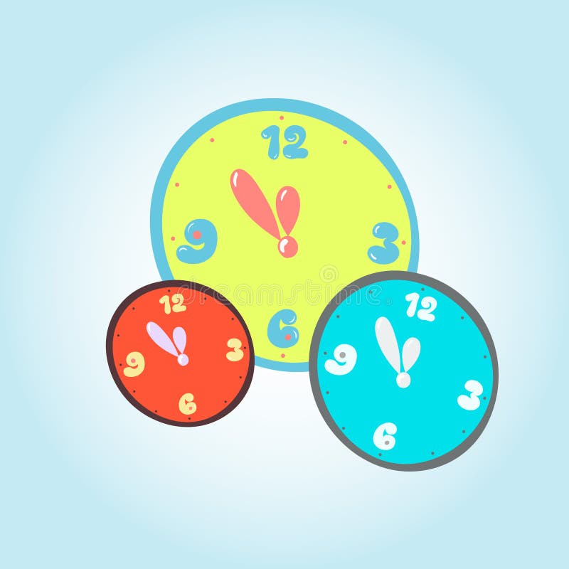 Funny Clocks Stock Illustrations – 129 Funny Clocks Stock Illustrations ...