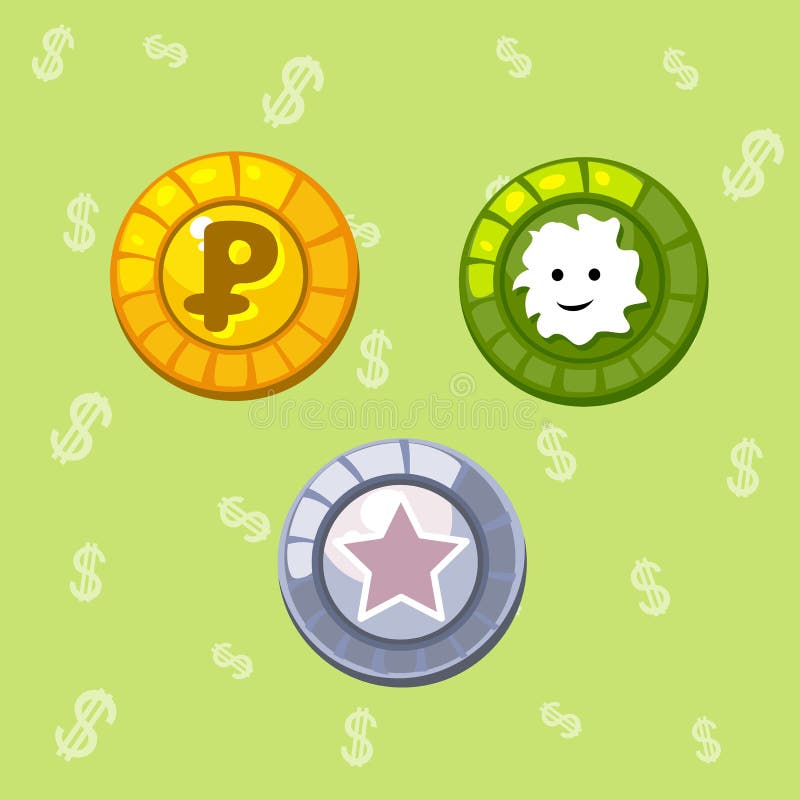 Three Gold Coins Icon Cartoon Style Stock Illustrations – 24 Three Gold ...