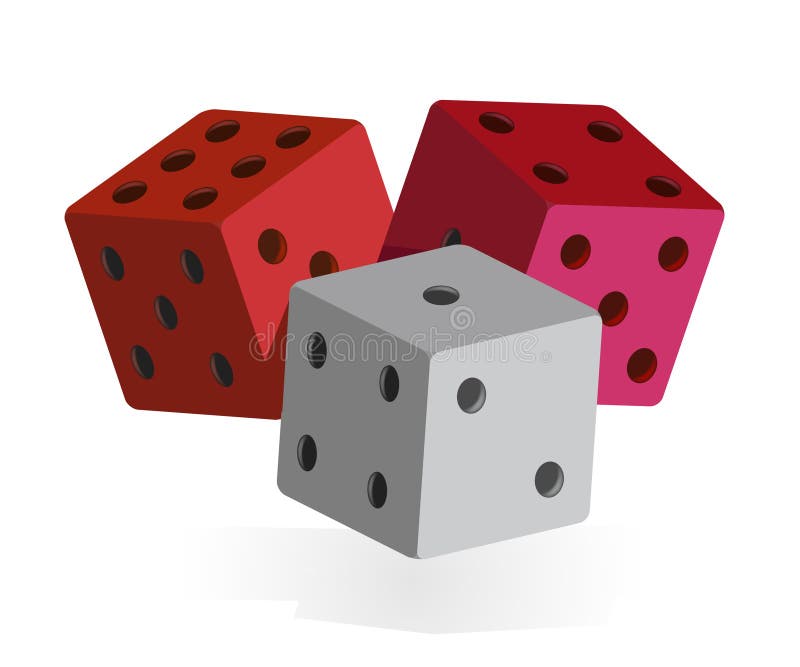 Three Colorful Dice Stock Illustrations – 339 Three Colorful Dice Stock ...