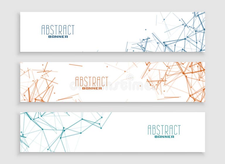 Set of Three Corporate Website Slider Layout in Low Poly Stock Vector ...