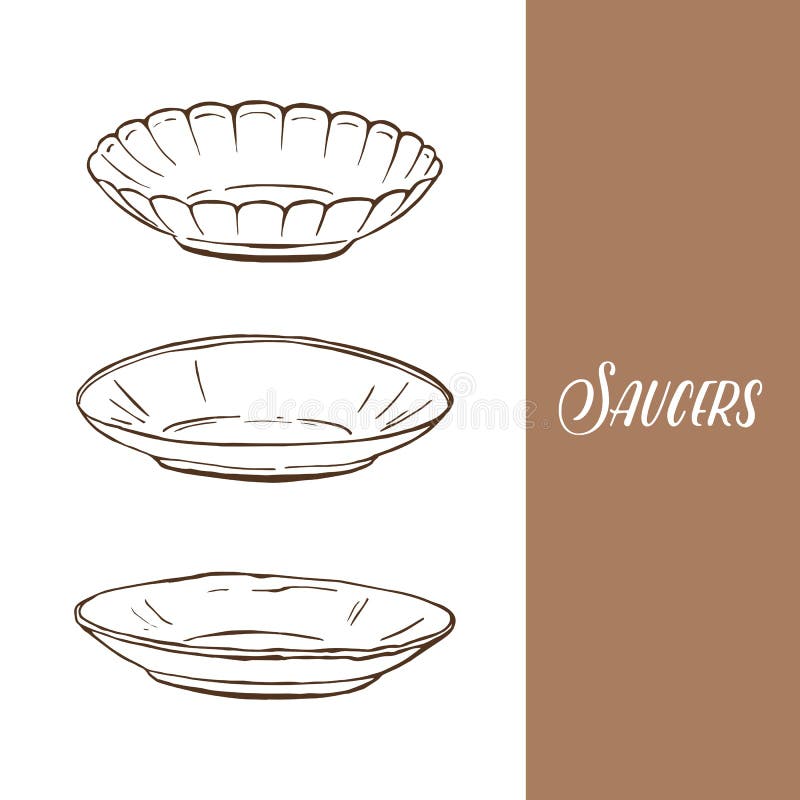 Different Saucers Stock Illustrations – 108 Different Saucers Stock ...