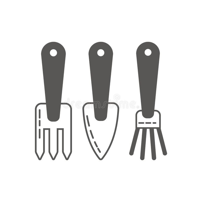 Rake Hoe Work Tools Stock Illustrations – 608 Rake Hoe Work Tools Stock ...