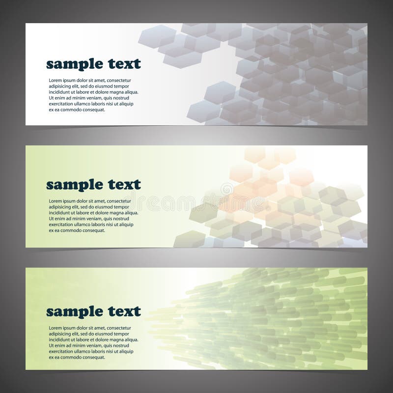 Three Header Designs stock vector. Illustration of advertise - 23263142