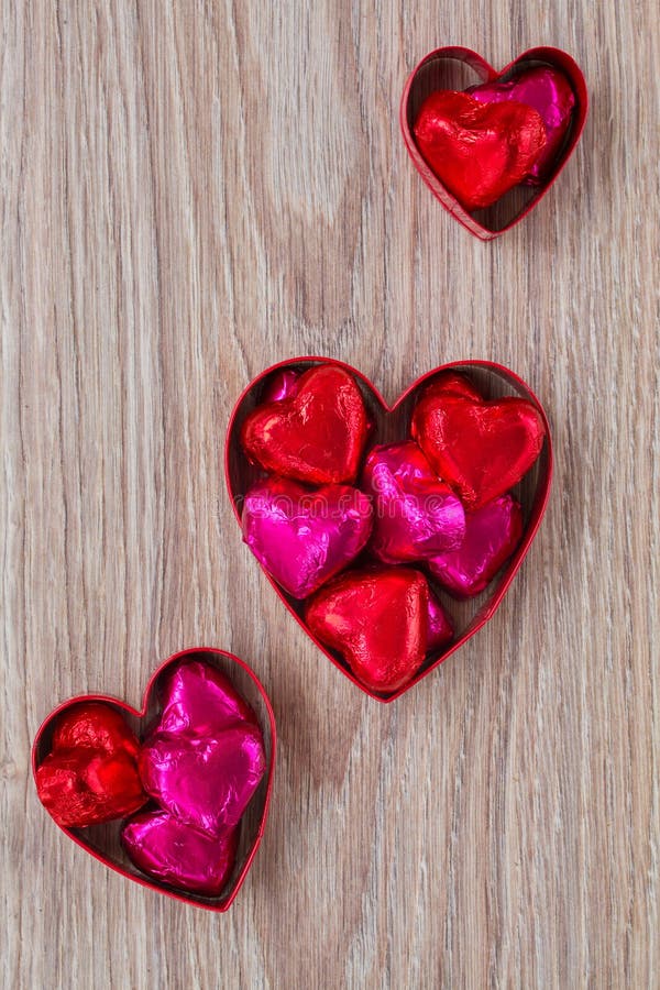 Set of three heart candies stock photo. Image of chocolate - 35889194