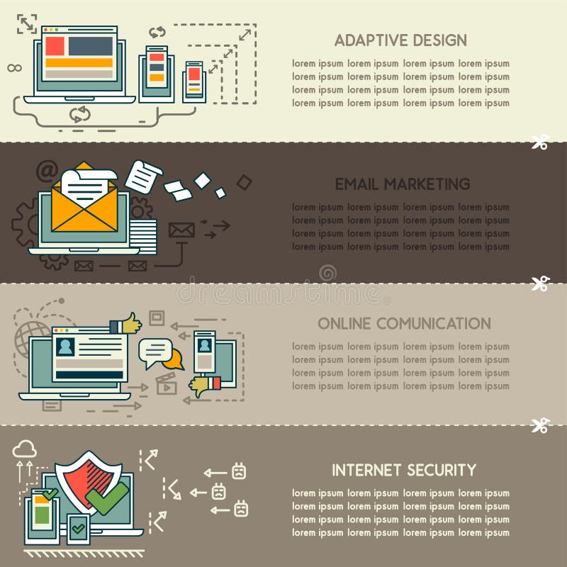 Technology Banners stock vector. Illustration of digitally - 20498792