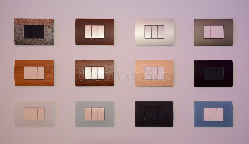 Set of Three Key Switches Colorful Modern Style Closeup for Design ...