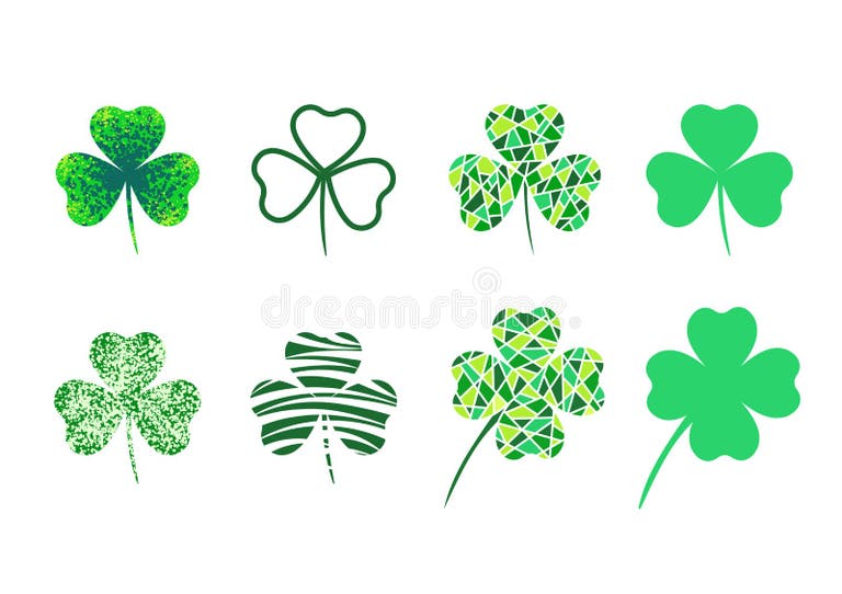 Three Leaf Clover Symbol Stock Illustrations – 10,718 Three Leaf Clover ...