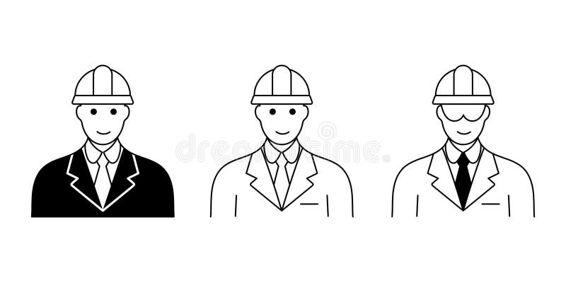 Construction Worker Avatars Set Stock Illustrations – 164 Construction ...