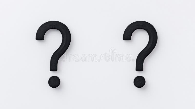 A set of three questions. stock photo. Image of minimalist - 384943764