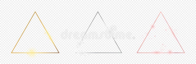 Set of Three Triangle Frame Stock Vector - Illustration of magic ...