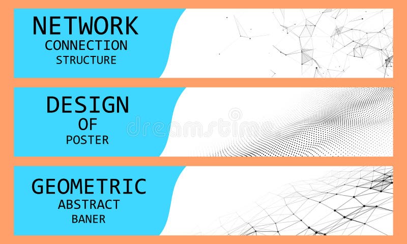 Set of Three Vector Abstract Banners. Baner Design Template. Network ...