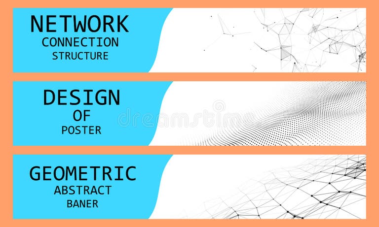 Set of Three Vector Abstract Banners. Baner Design Template. Network ...