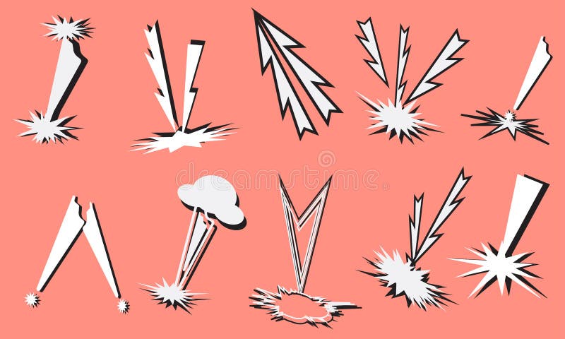 Thunderbolt Direction Stock Illustrations – 366 Thunderbolt Direction ...