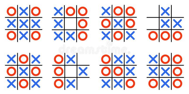 Tic Tac Toe Circle Stock Illustrations – 717 Tic Tac Toe Circle Stock ...