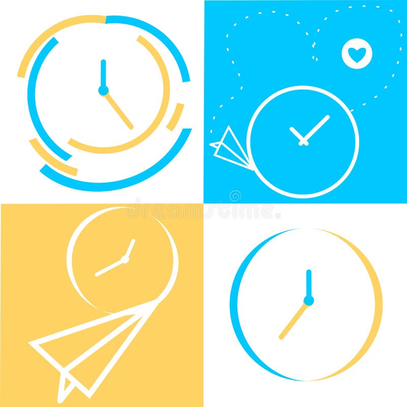 Sand Hourglass Time, Clock, Watch Icon. Concept of UI Design Elements ...