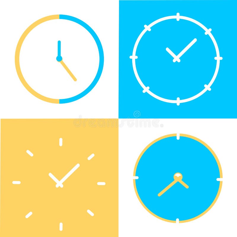 Sand Hourglass Time, Clock, Watch Icon. Concept of UI Design Elements ...