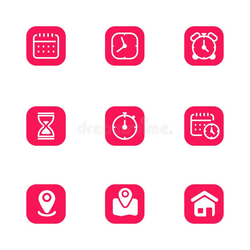Event Date Time Location Icon White Stock Illustrations – 149 Event ...