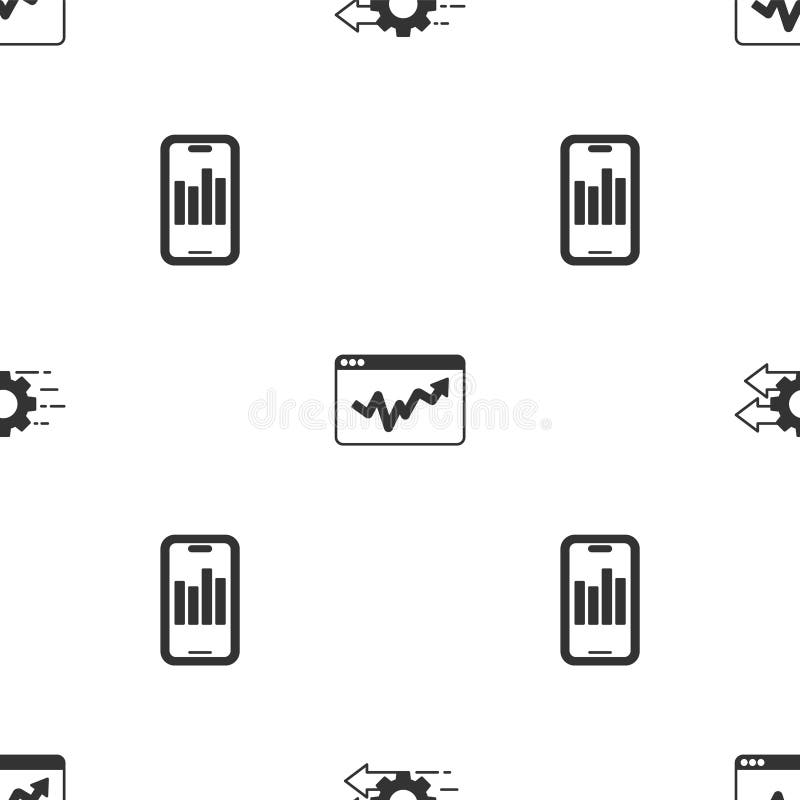 Set Time Management, Graph Chart Infographic and Mobile with on ...