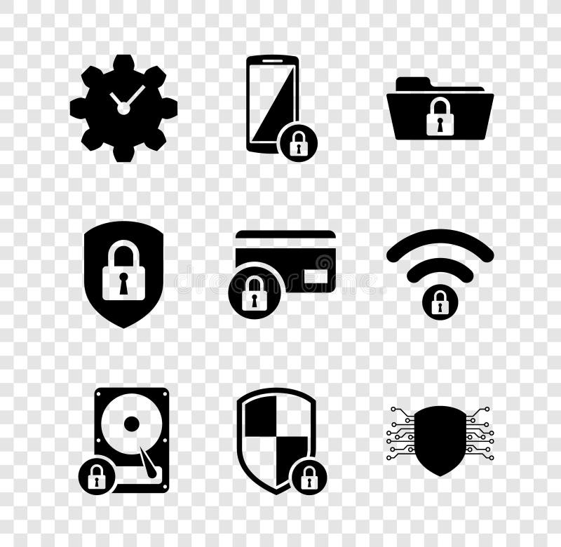 Set Time Management, Smartphone with Lock, Folder and, Hard Disk Drive ...