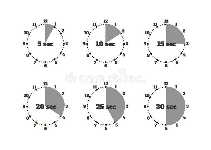 The 4 Seconds Icon, Digital Timer. Clock and Watch, Timer, Count Stock ...