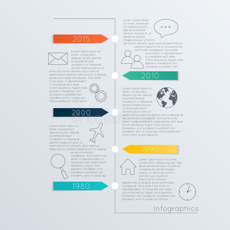 Set of Timeline Infographic Design Templates. Stock Vector ...