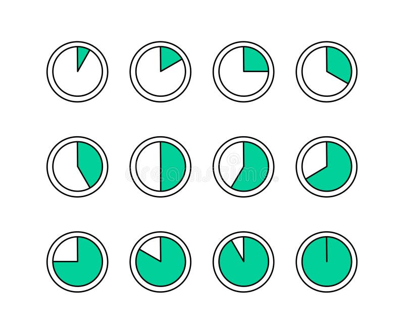 Set Of Timers Stock Vector Illustration Of Stopwatch 279345511