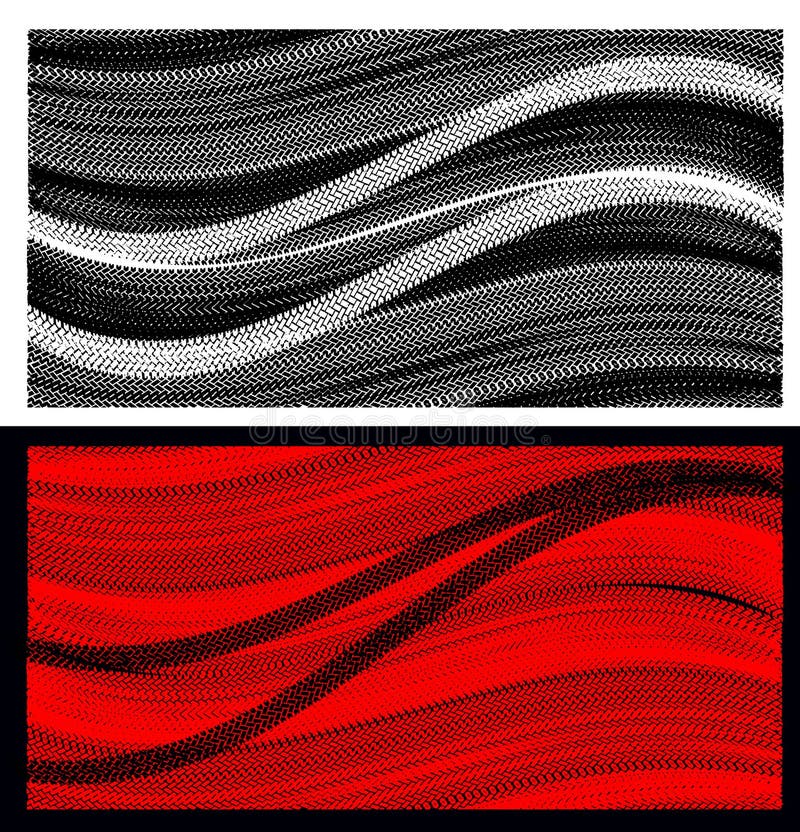 Red Tire Tracks Clip Art