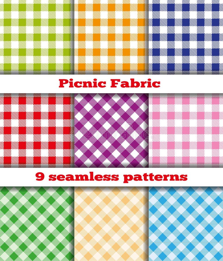 Picnic Fabric Stock Illustrations – 90,351 Picnic Fabric Stock ...