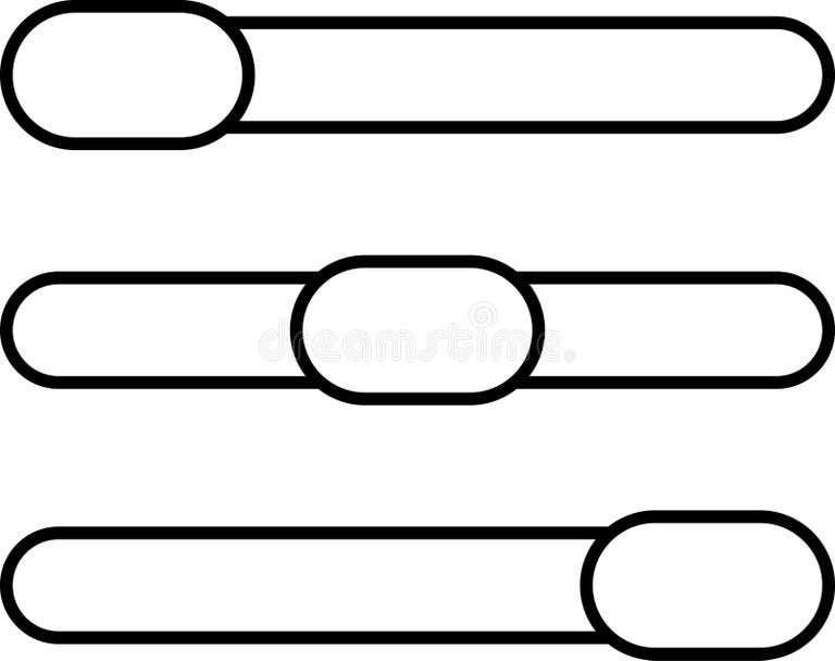 Set of Toggle Icons. Toggle Switch Line Icon. Switch on and Off Slider ...