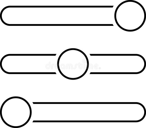 Set of Toggle Icons. Toggle Switch Line Icon. Switch on and Off Slider Stock Illustration ...