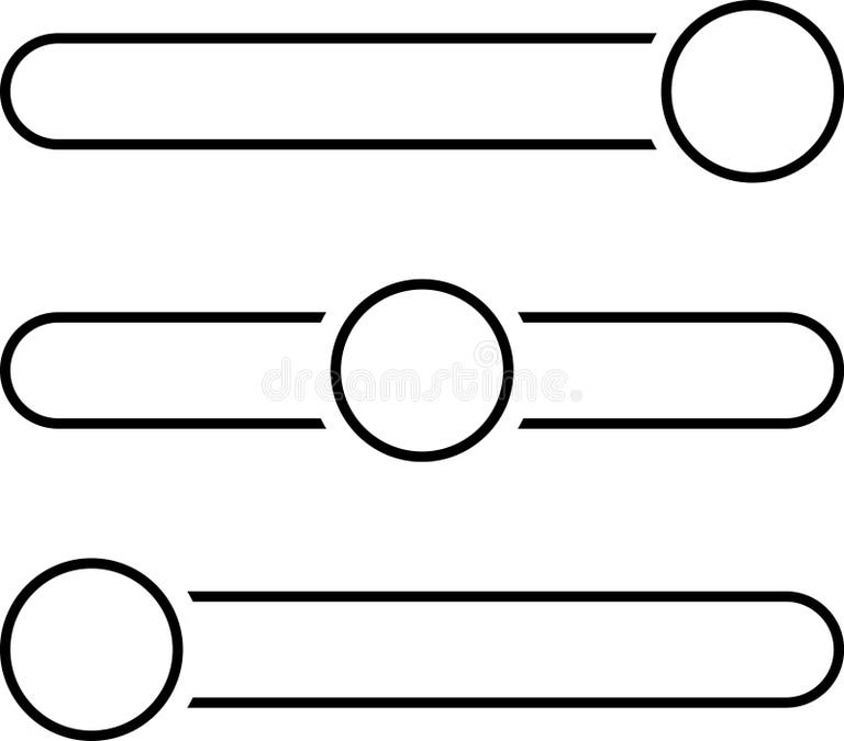 Set of Toggle Icons. Toggle Switch Line Icon. Switch on and Off Slider ...