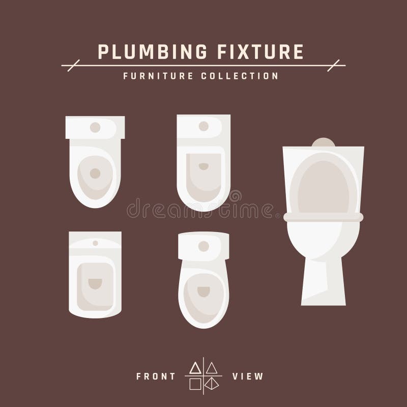 Types of Toilets in Flat Style, Vector Stock Vector - Illustration of ...