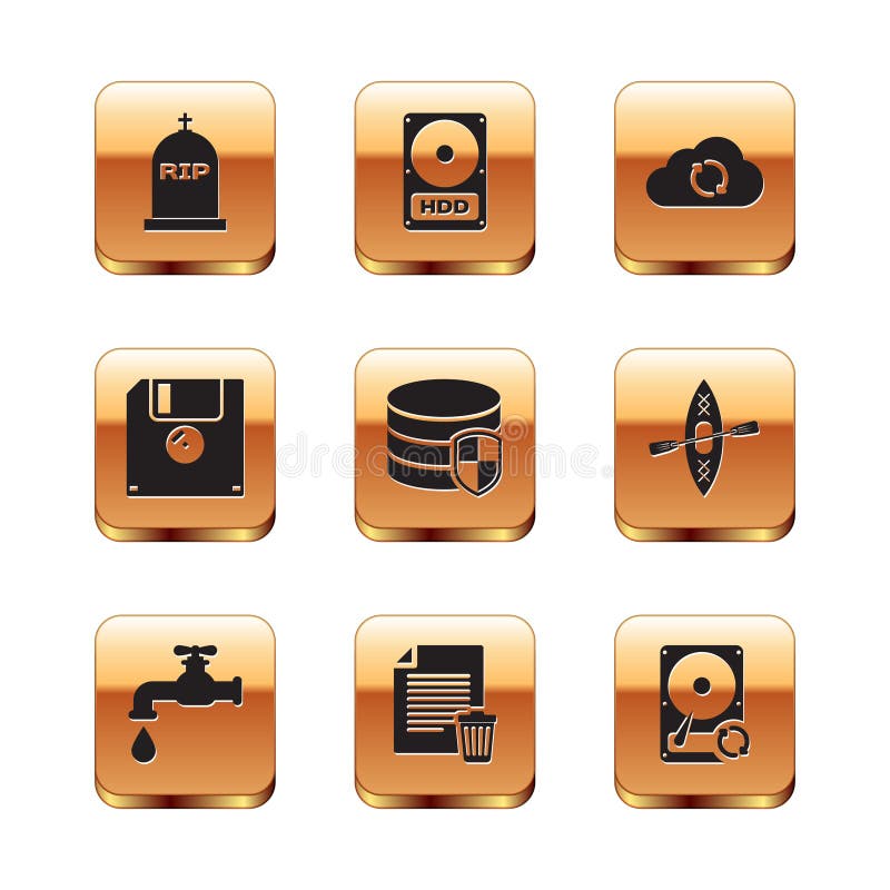 Set Tombstone with RIP Written, Water Tap, Delete File Document ... Set Tombstone with RIP Written, Water Tap, Delete File Document ...