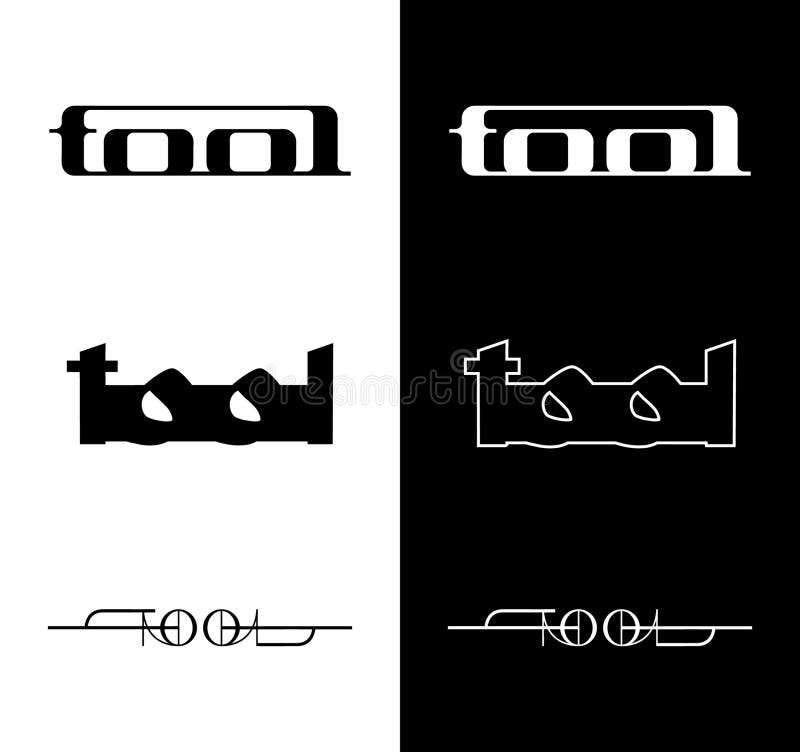 Tool. Band Logos. Isolated on White and Black Background. Editorial ...