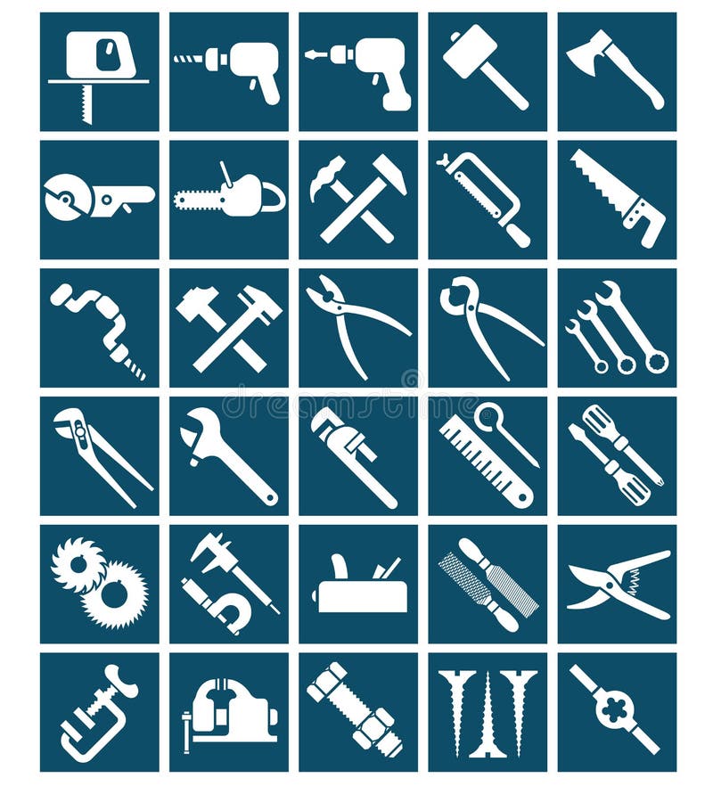 Set of tool icons stock vector. Illustration of adjustable - 47477273 Set of tool icons stock vector. Illustration of adjustable - 47477273