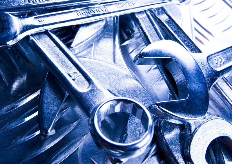 Home Improvement Messy Clutter with Dusted Tools Stock Image - Image of ...