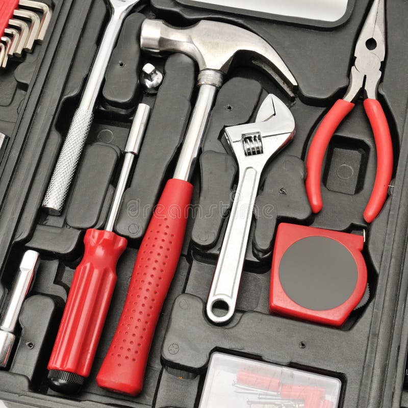 Set of tools stock image. Image of objects, metal, manual - 82939595