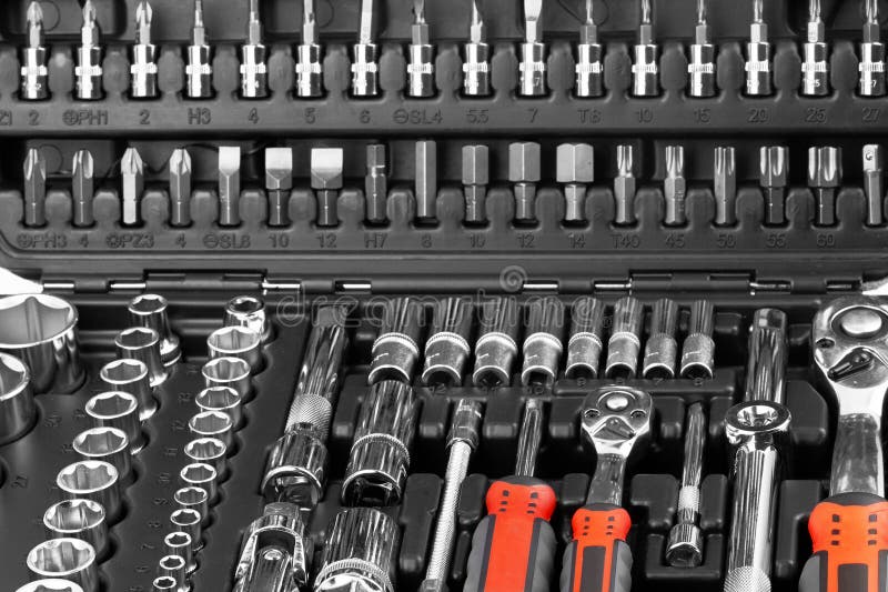 Set of tools stock image. Image of handyman, automobile - 269888215
